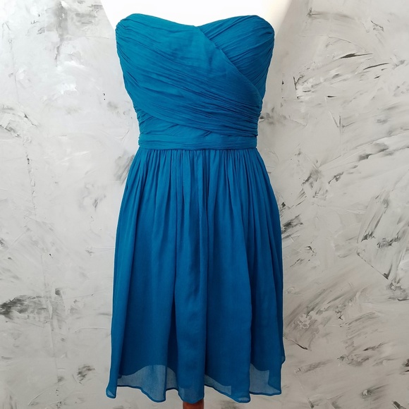 J. Crew | Dresses | J Crew Electric Blue Cocktail Dress Prom Dress ...